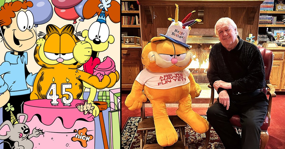 Garfield, el gato más perezoso y glotón, cumple 45 años